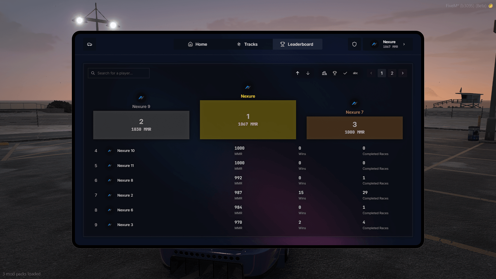 Nexure | #1 FiveM Racing Script - Advanced Racing System for GTA V ...