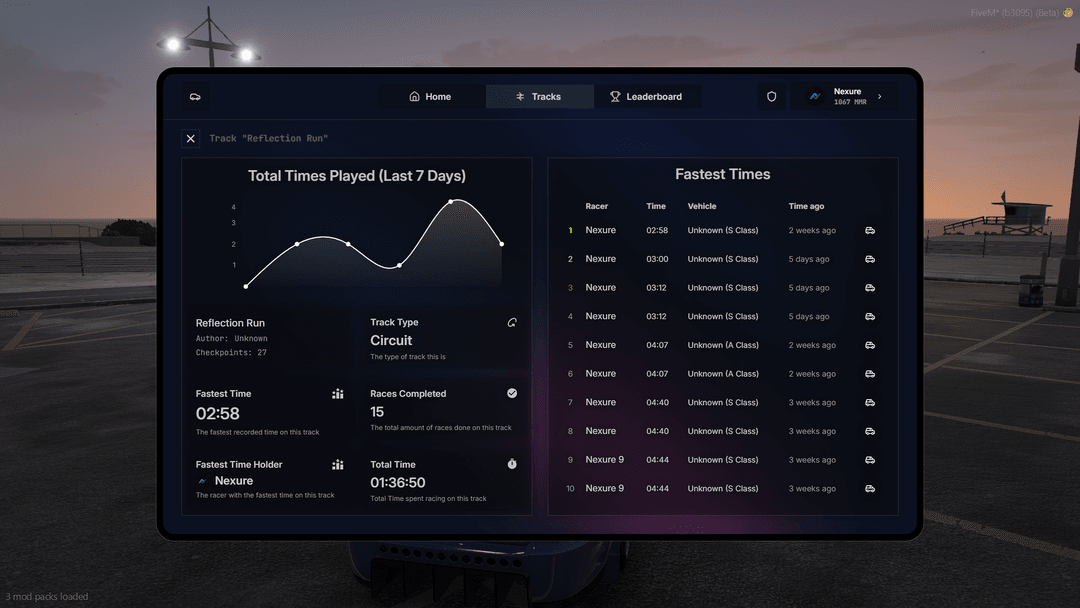 Nexure | #1 FiveM Racing Script - Advanced Racing System for GTA V ...